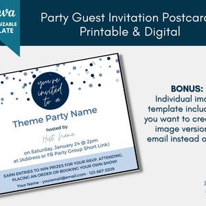 Direct Sales Party Invitation Editable, Customizable Party Invite ...