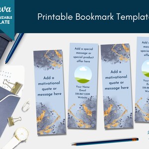 Direct Sales Editable Printable Bookmark Template, Canva Bookmark ...
