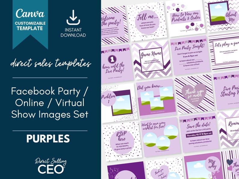 Direct Sales Facebook Party Images Canva, Online Party Images, Facebook ...