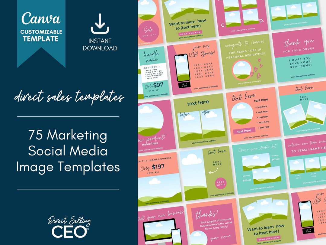 Direct Sales Social Media Instagram Marketing Posts, Canva Instagram ...