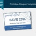 Direct Sales Editable Printable Coupon Template Canva Coupon - Etsy