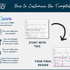 Direct Sales Printable Customer Info Form, Event Survey Form Printable ...