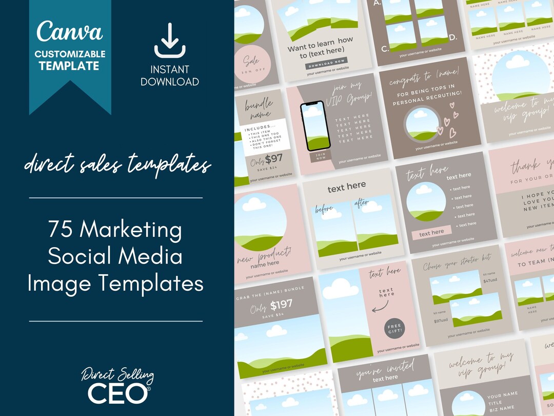 Direct Sales Social Media Instagram Marketing Posts, Canva Instagram ...