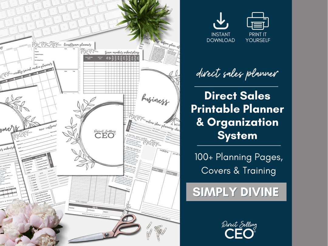 Direct Sales Printable Planner, Direct Sales Planner, Direct Sales ...
