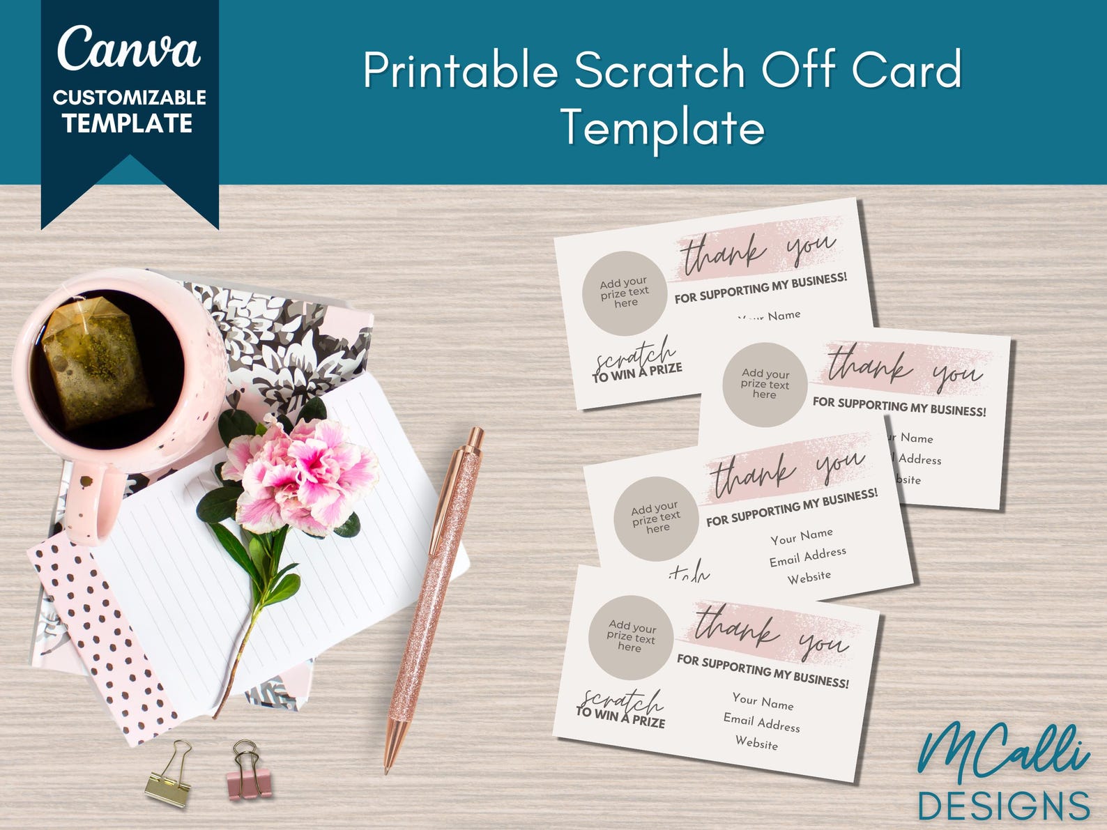 Scratch off Card Template, Printable Scratch off Card, Scratch off Card ...