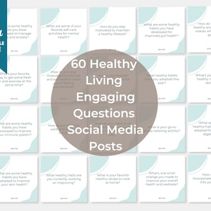 200 Healthy Living Wellness Social Media Posts, Health Canva Templates ...