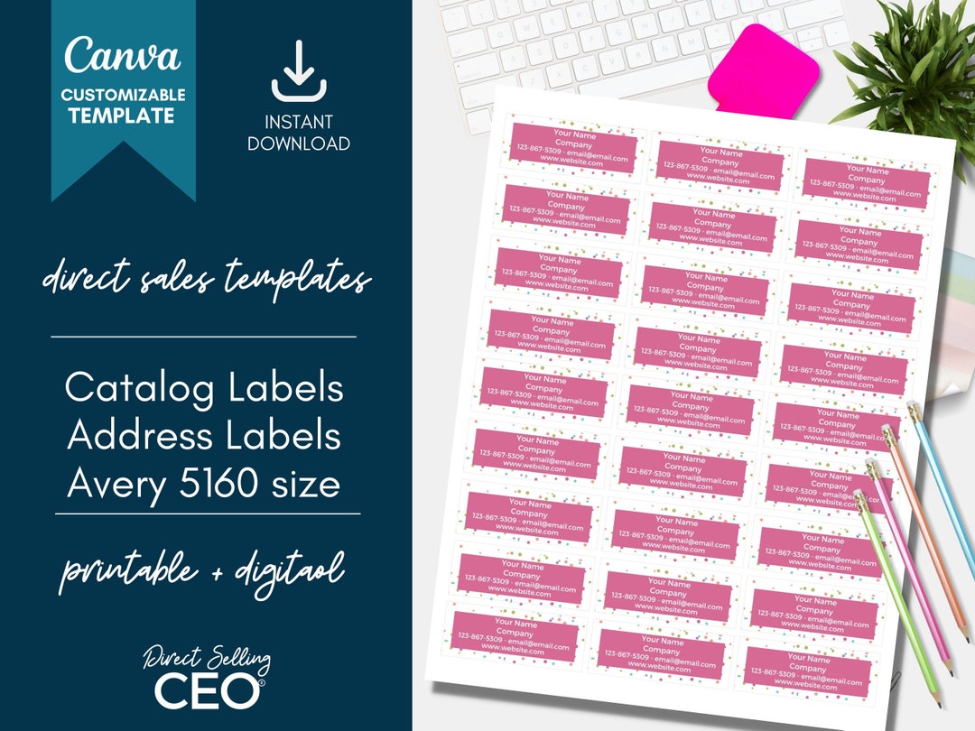Customizable Catalog Label Editable Address Label Canva - Etsy