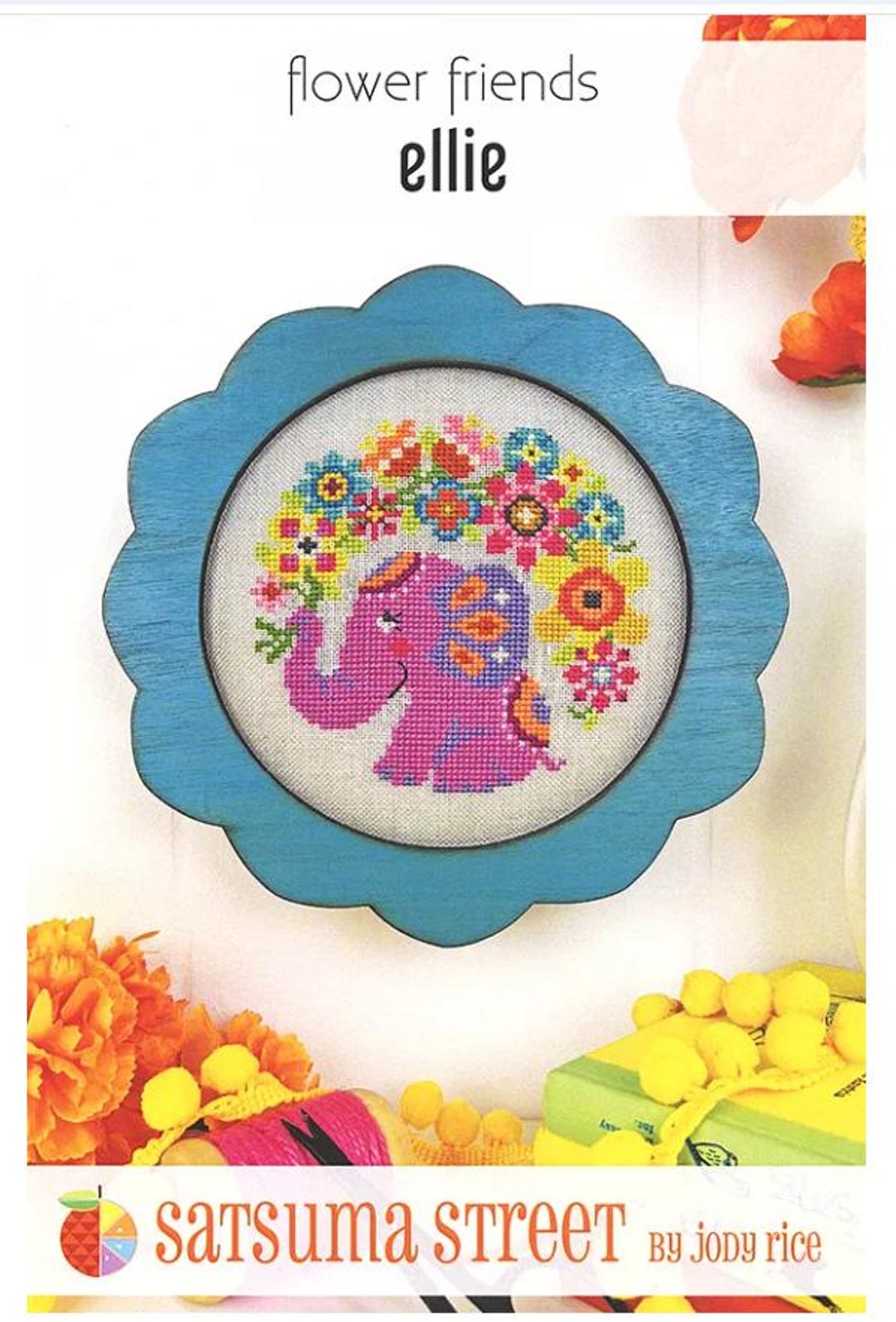 Ellie Flower Friends Series Cross Stitch Pattern - Satsuma Street - Etsy
