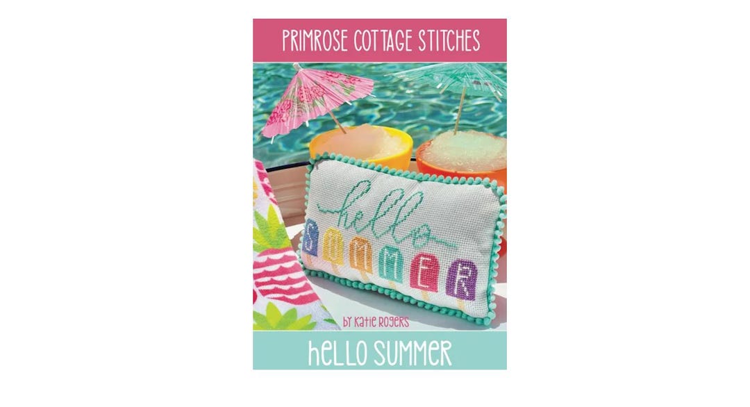 Hello Summer Cross Stitch Pattern - Primrose Cottage Stitches - Etsy
