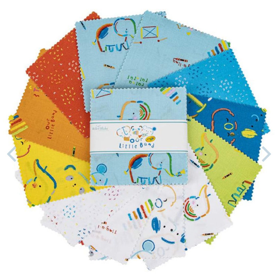 Our Little Band Crayola Charm Pack 42/pkg. - Riley Blake Designs - Etsy