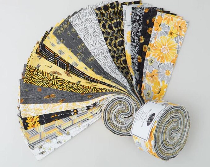 Mellow Yellow Jelly Roll 40/pkg. -blank Quilting Corp - Etsy