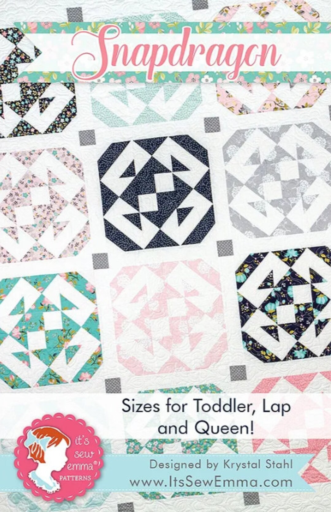 Snapdragon Quilt Pattern - It's Sew Emma - Etsy