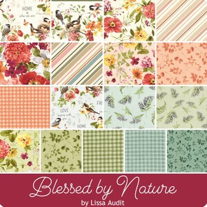 Blessed by Nature Charm Pack 42/pkg. - Lisa Audit - Wilmington Prints - Etsy