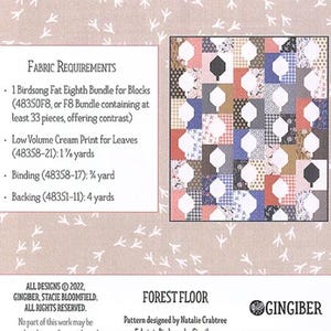 Forest Floor Quilt Pattern - Gingiber - Etsy