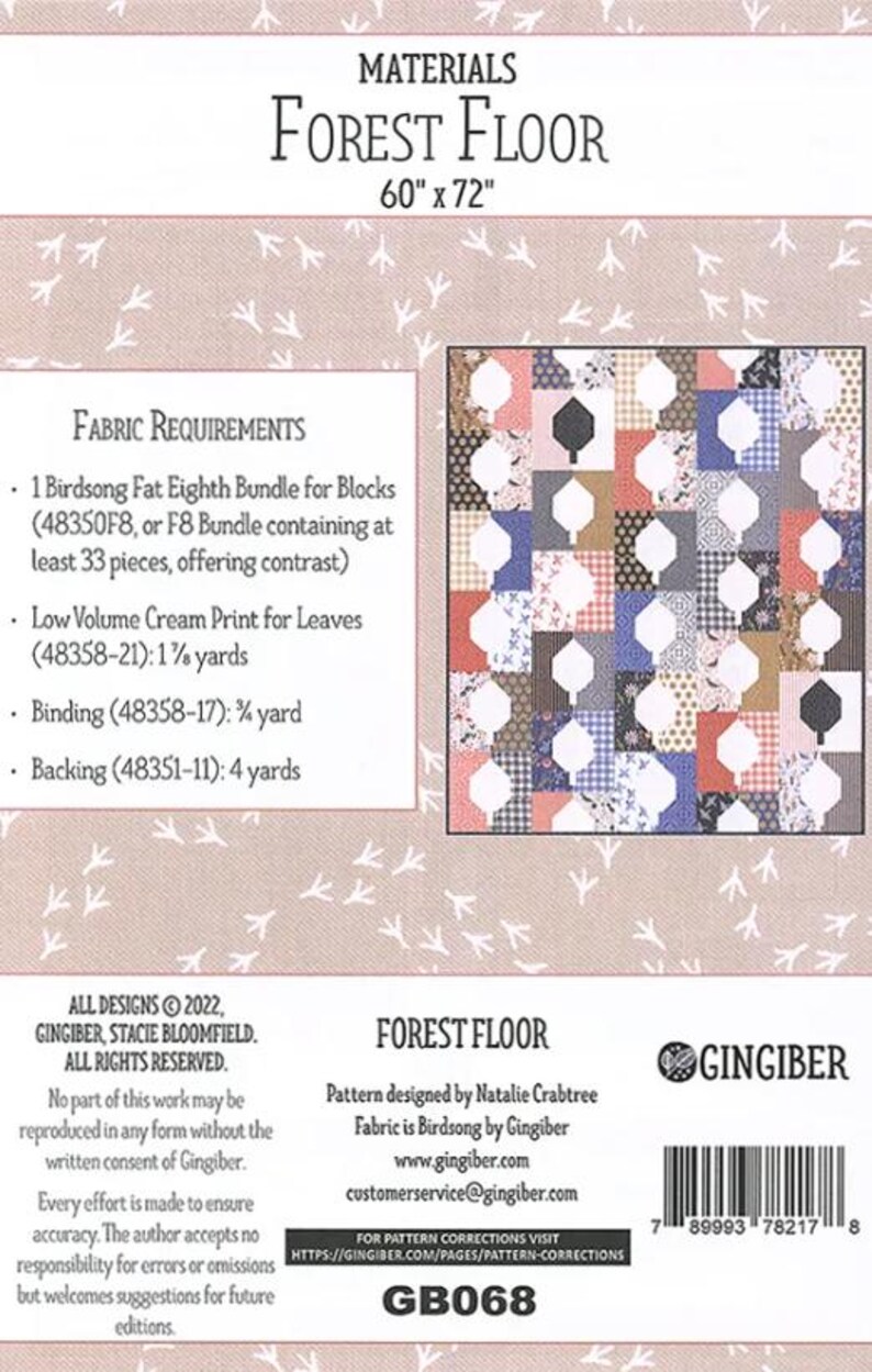 Forest Floor Quilt Pattern - Gingiber - Etsy