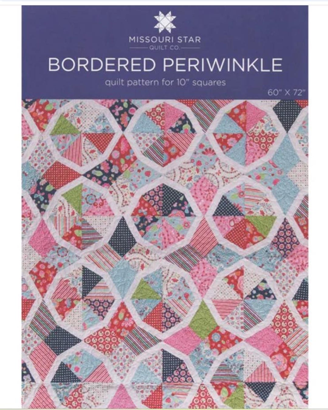 Bordered Periwinkle Quilt Pattern Missouri Star - Etsy