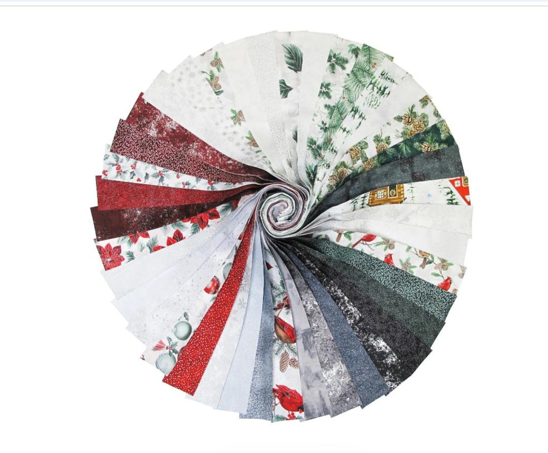 Silver Jingle Pops Jelly Roll 40/pkg. - Hoffman Fabrics - Etsy