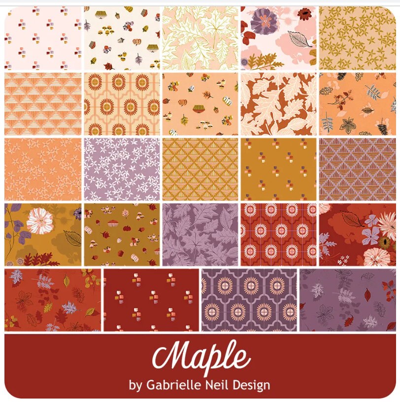 Maple Jelly Roll 40/pkg. by Gabrielle Neil Design for Riley Blake ...