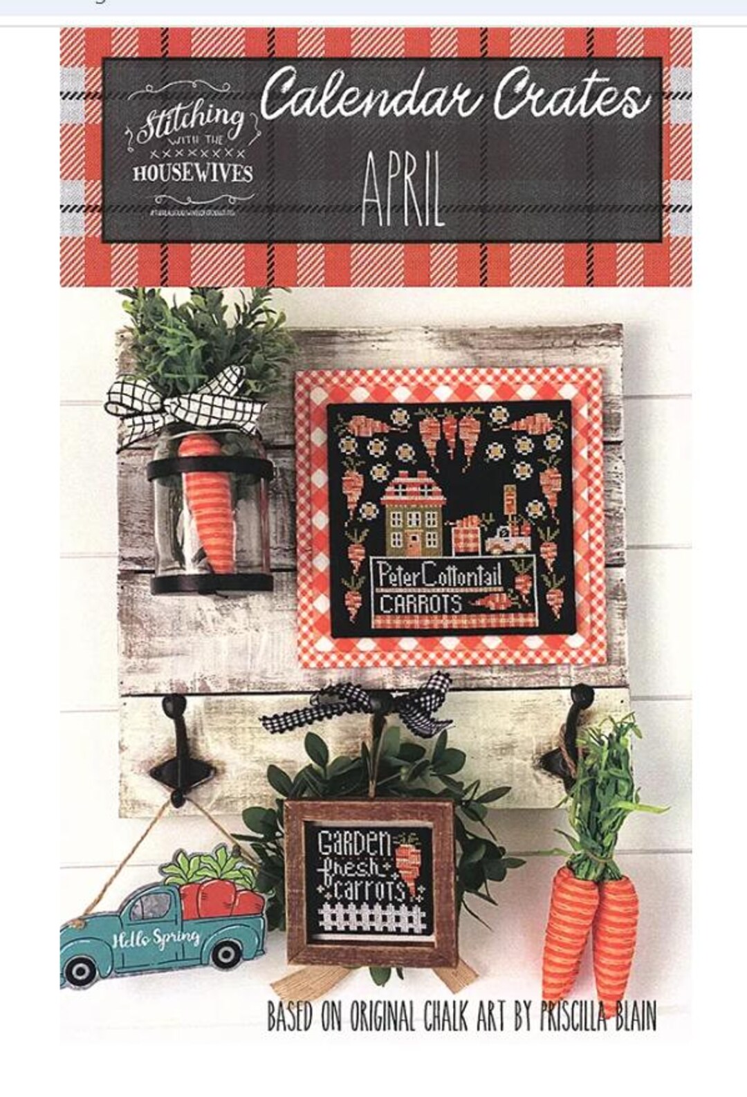 April Calendar Crates Cross Stitch Pattern - Stitching With Housewives ...