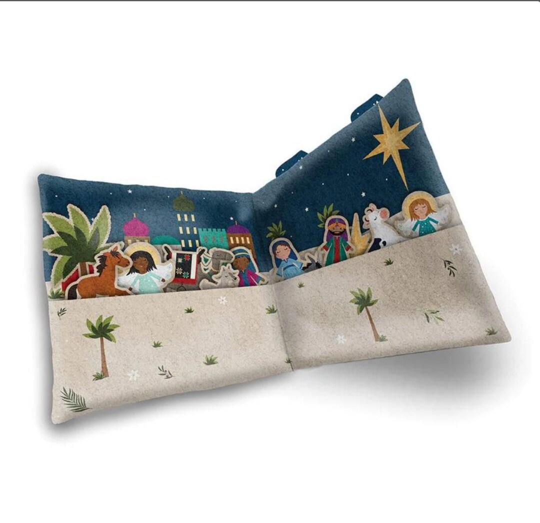 Silent Night Felt Nativity Panel - Jennifer Long - Riley Blake Designs ...