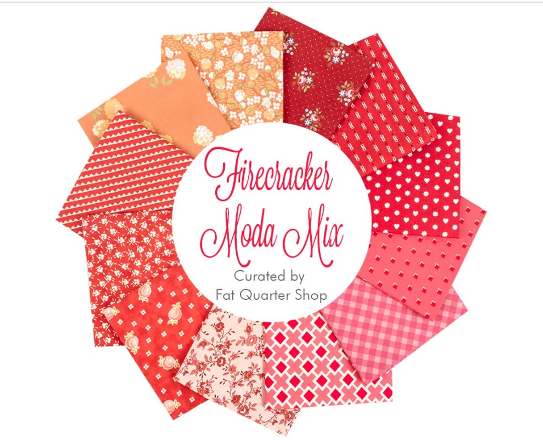 Firecracker Moda Mix Fat Quarter Bundle: 100% Cotton Precuts - Etsy