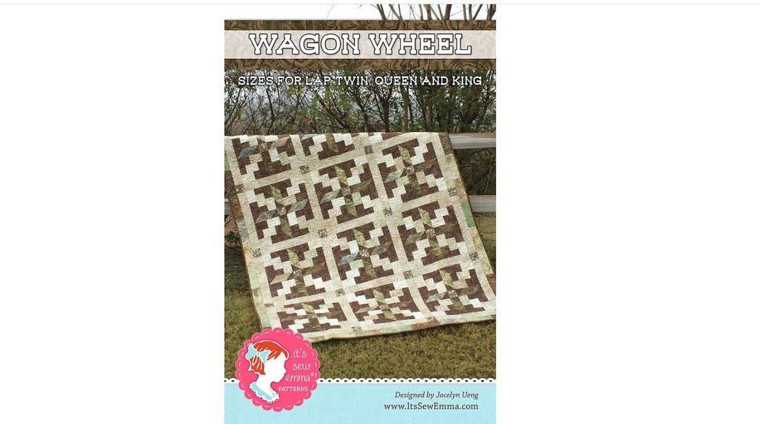 Wagon Wheel Quilt Pattern - It's Sew Emma - Etsy