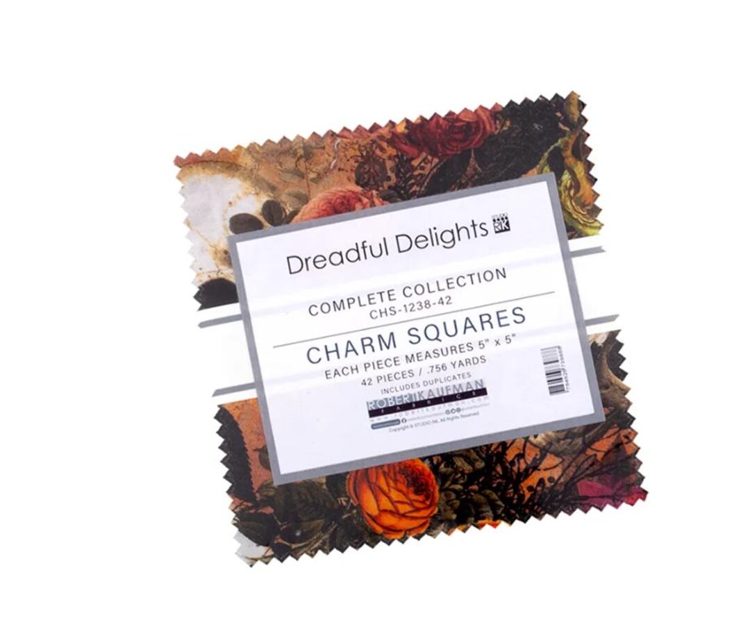 Dreadful Delights Charm Pack 42/pkg. - Studio RK - Robert Kaufman ...