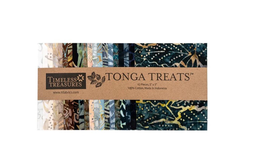 Harbor Tonga Batiks Treat Charm Pack by Timeless Treasures Fabrics - Etsy