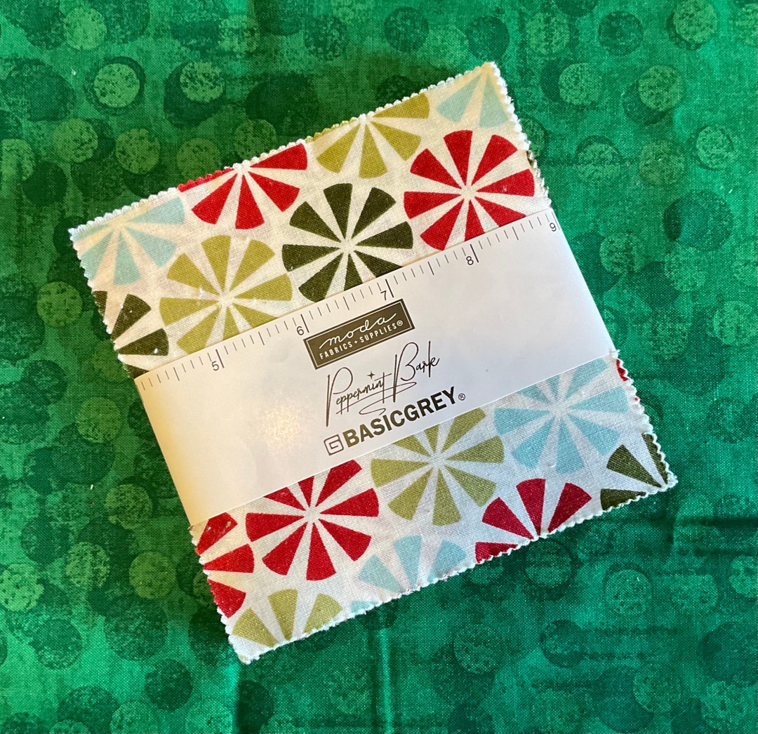 Peppermint Bark Charm Pack 42/pkg - Basicgrey - Moda Fabrics - Etsy