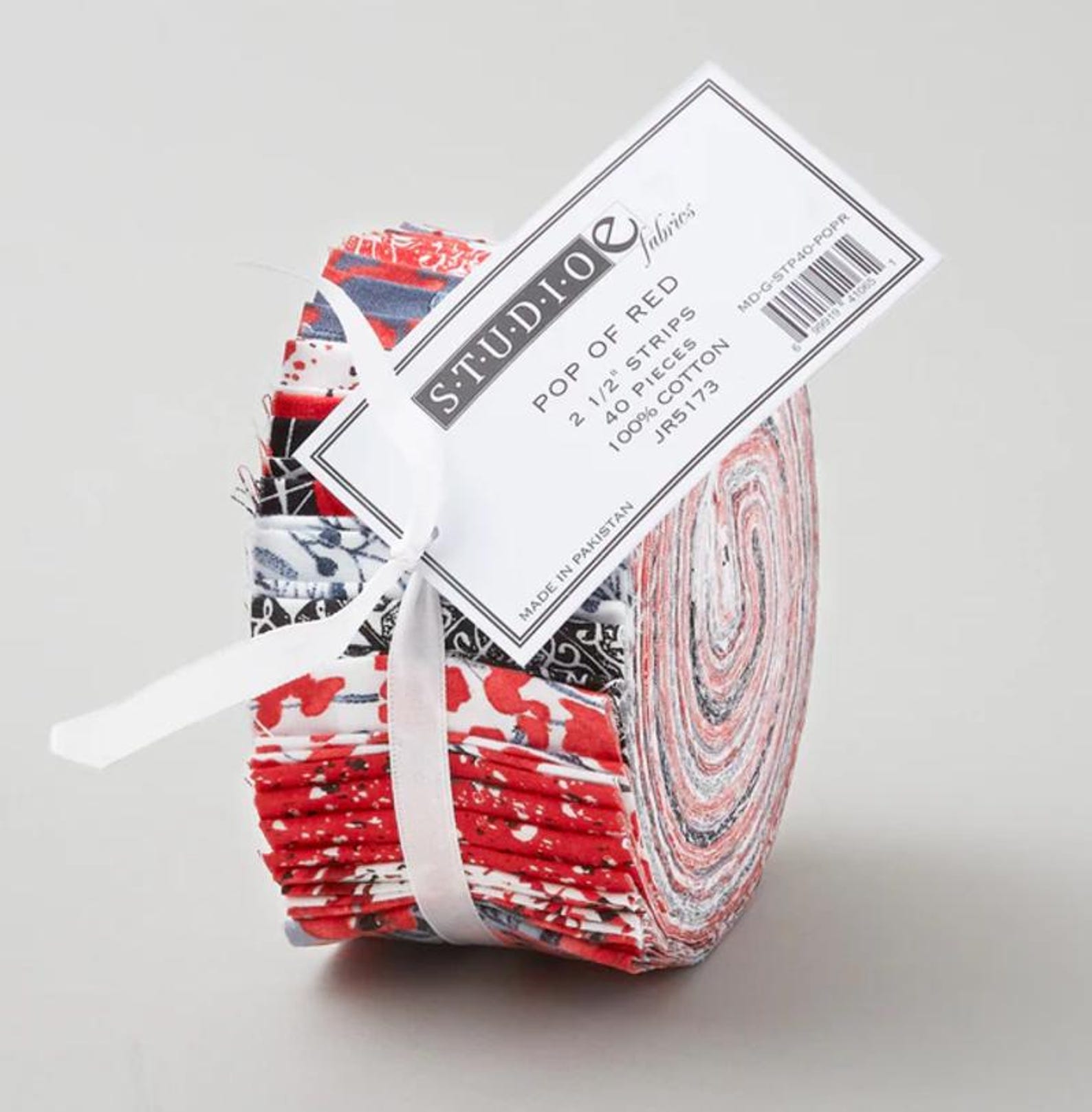 Pop of Red Jelly Roll 40/pkg. - Fabric Editions - Etsy