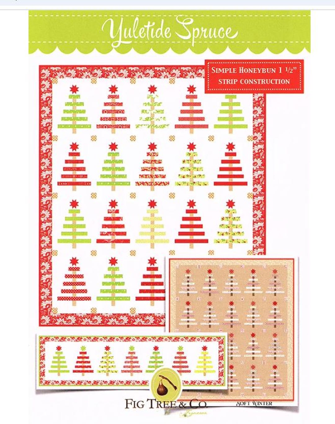 Yuletide Spruce Quilt Pattern - Fig Tree Quilts - Etsy