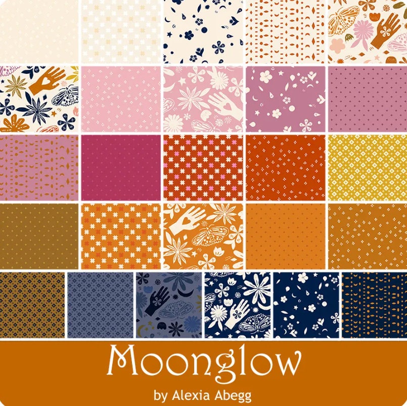 Moonglow Jelly Roll 40/pkg. by Alexia Abegg for Ruby Star Society - Etsy
