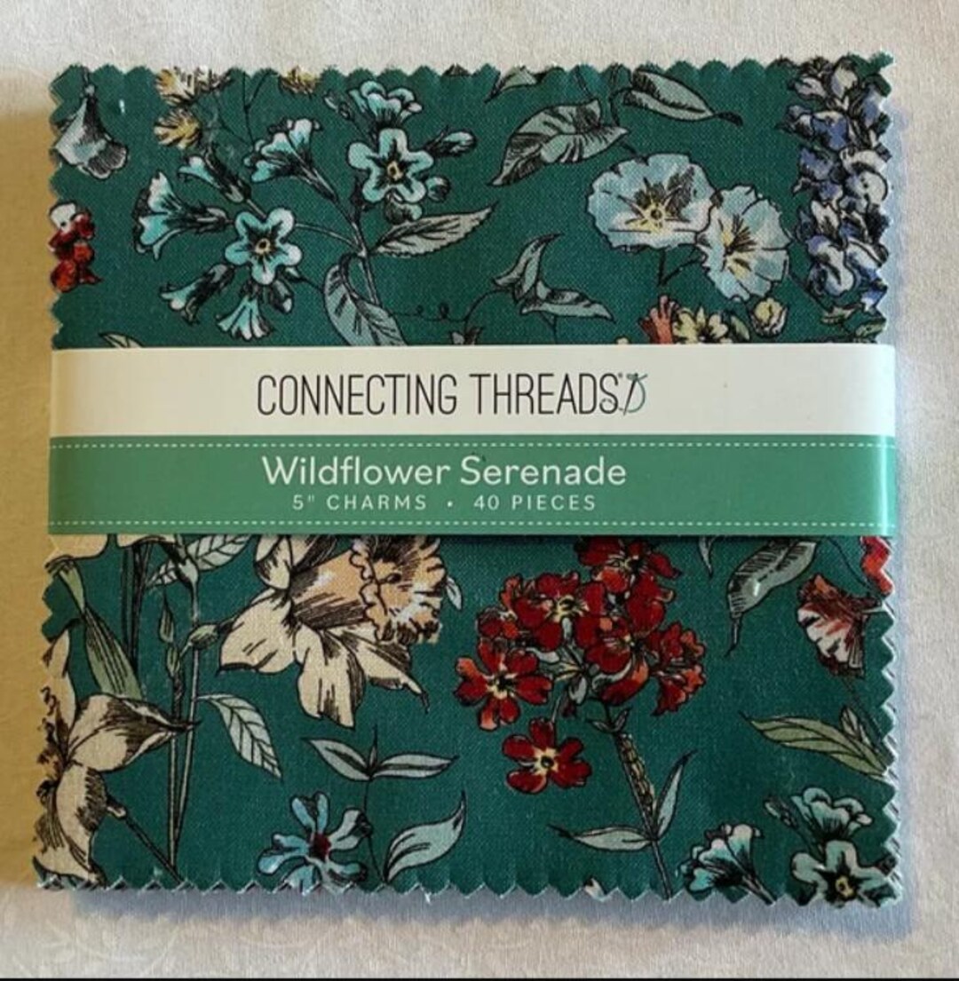 Wildflower Serenade Charm Pack 40/pkg. - Connecting Threads - Etsy
