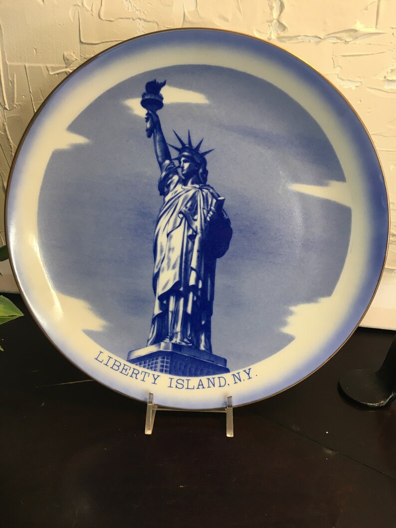 STATUE OF LIBERTY Collector Plate Vintage - Etsy