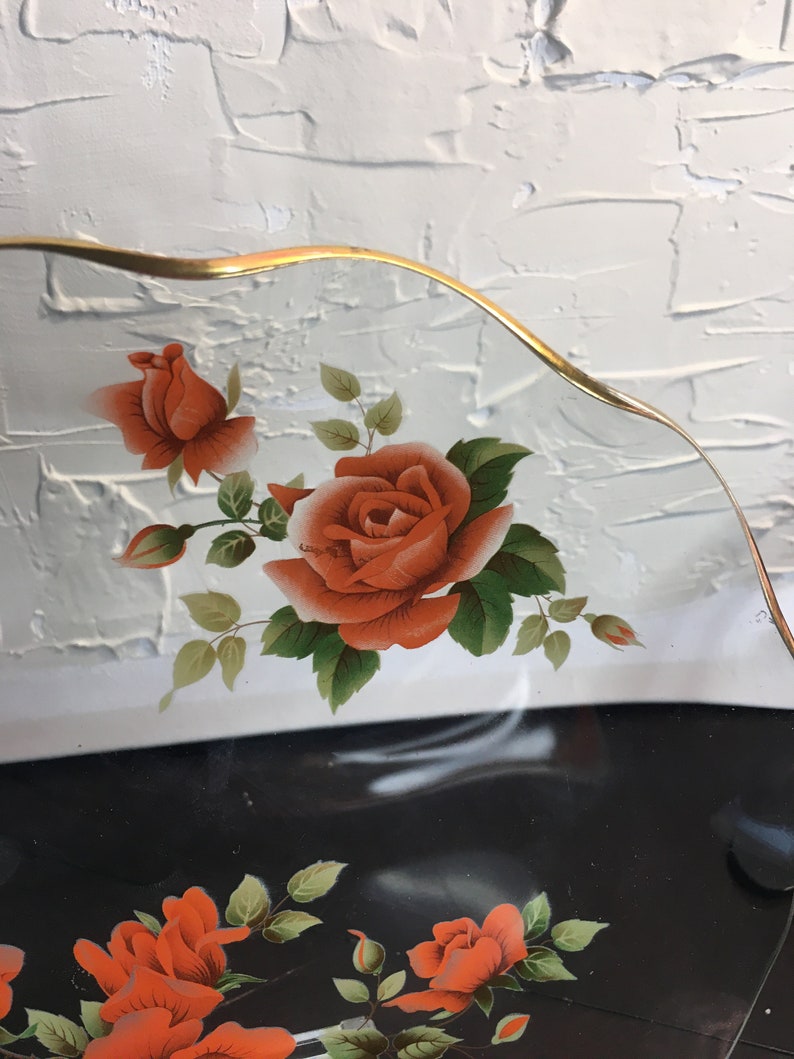 Chance Glass Clear Floral Plate Made in England Fluted Rim Vintage ...