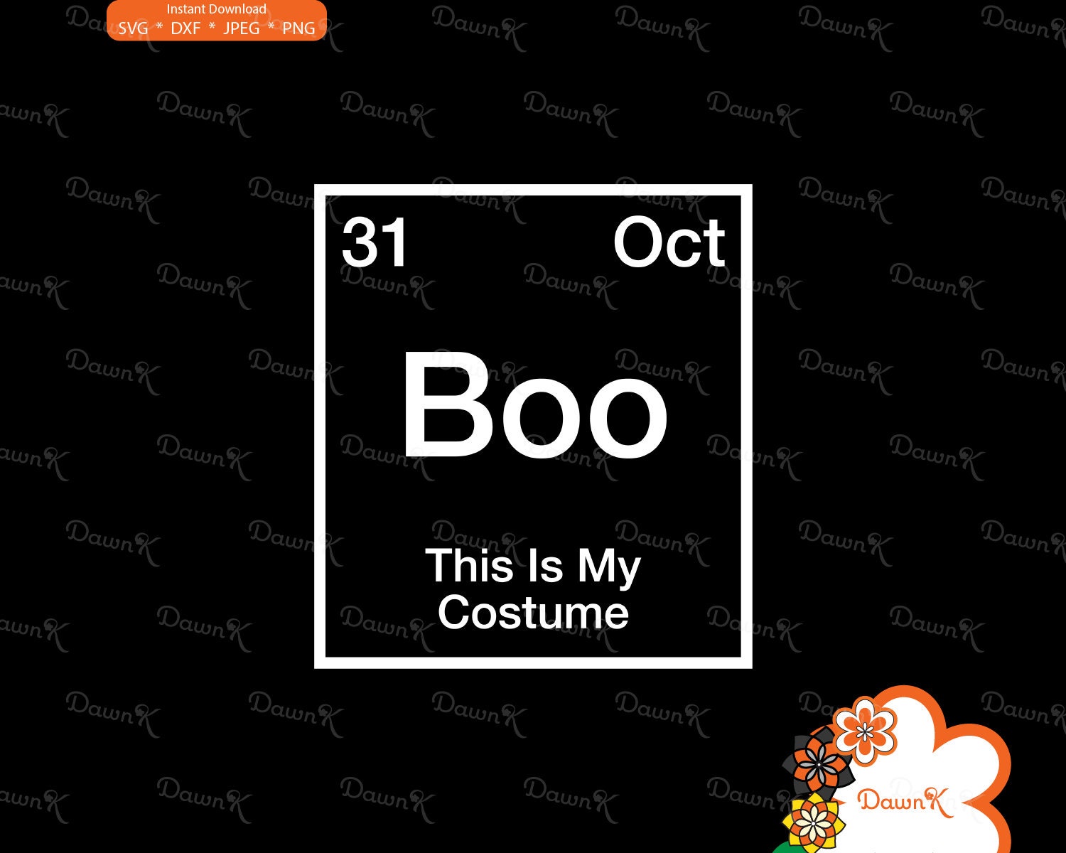 Boo This is My Costume Periodic Table of Elements Design - Etsy