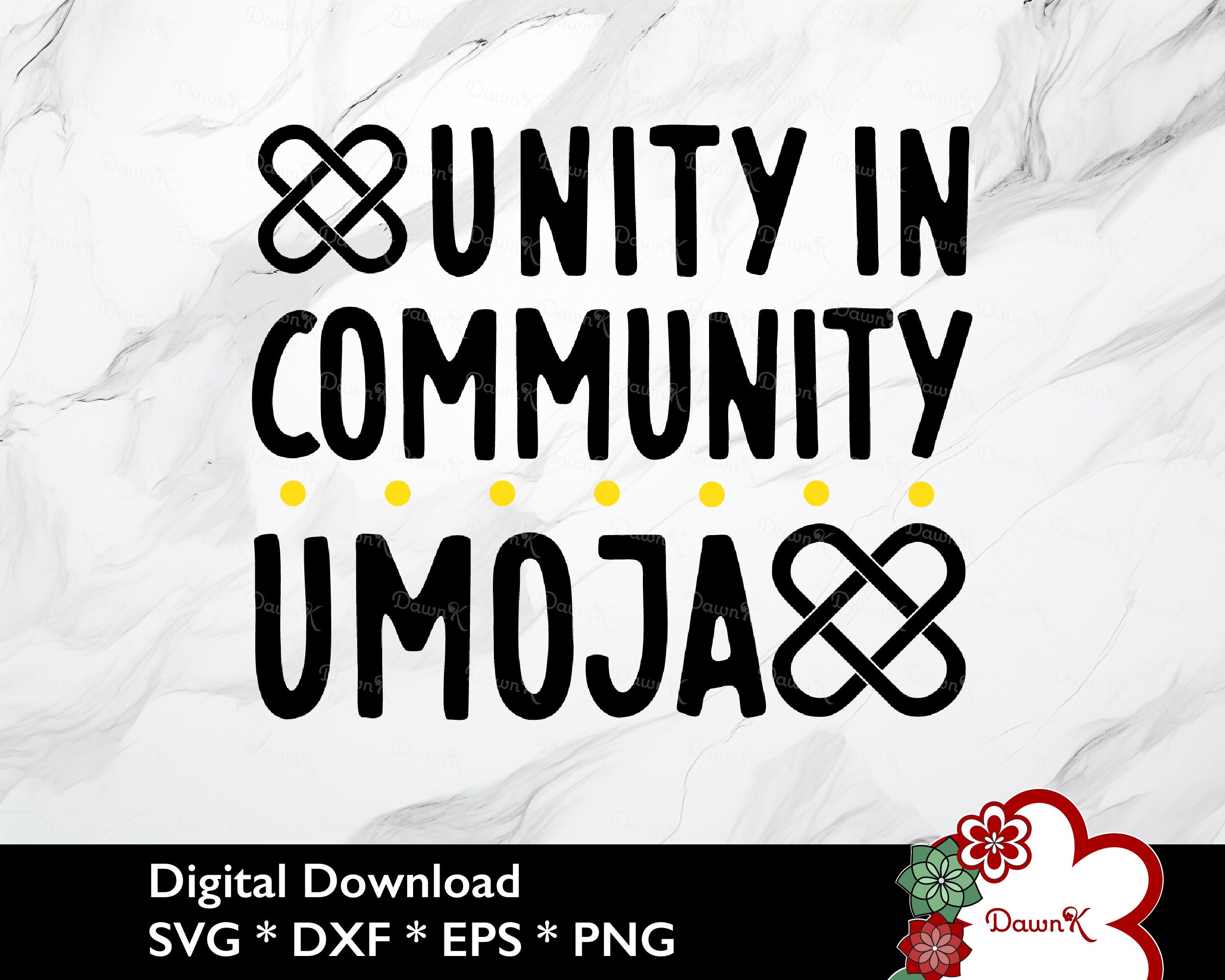 Unity in Community Umoja SVG African Symbols SVG African American ...