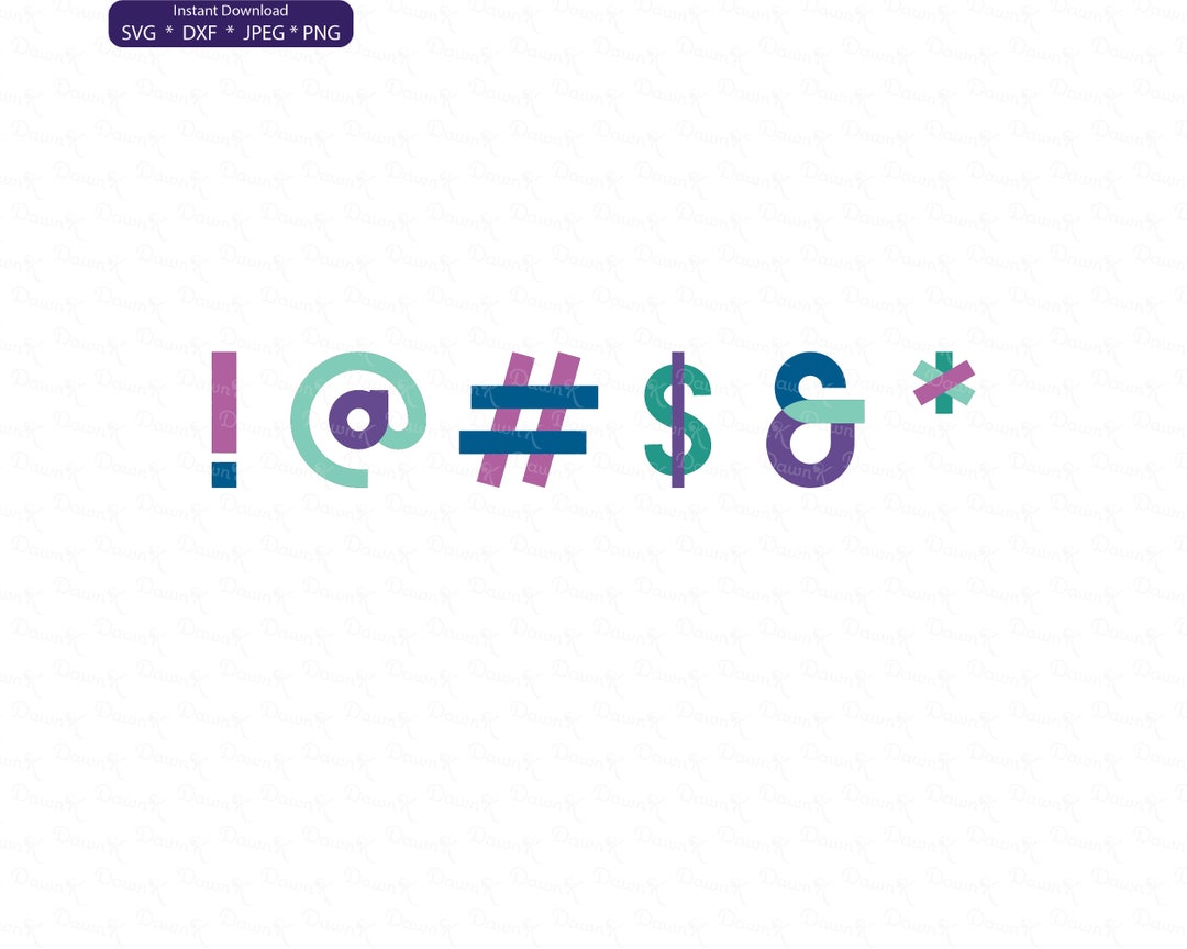 Símbolos svg, números svg, alfabeto svg, símbolo clip art, colorido svg ...