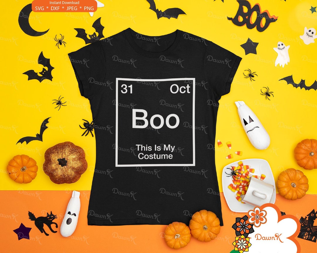 Boo This is My Costume Periodic Table of Elements Design October 31st ...
