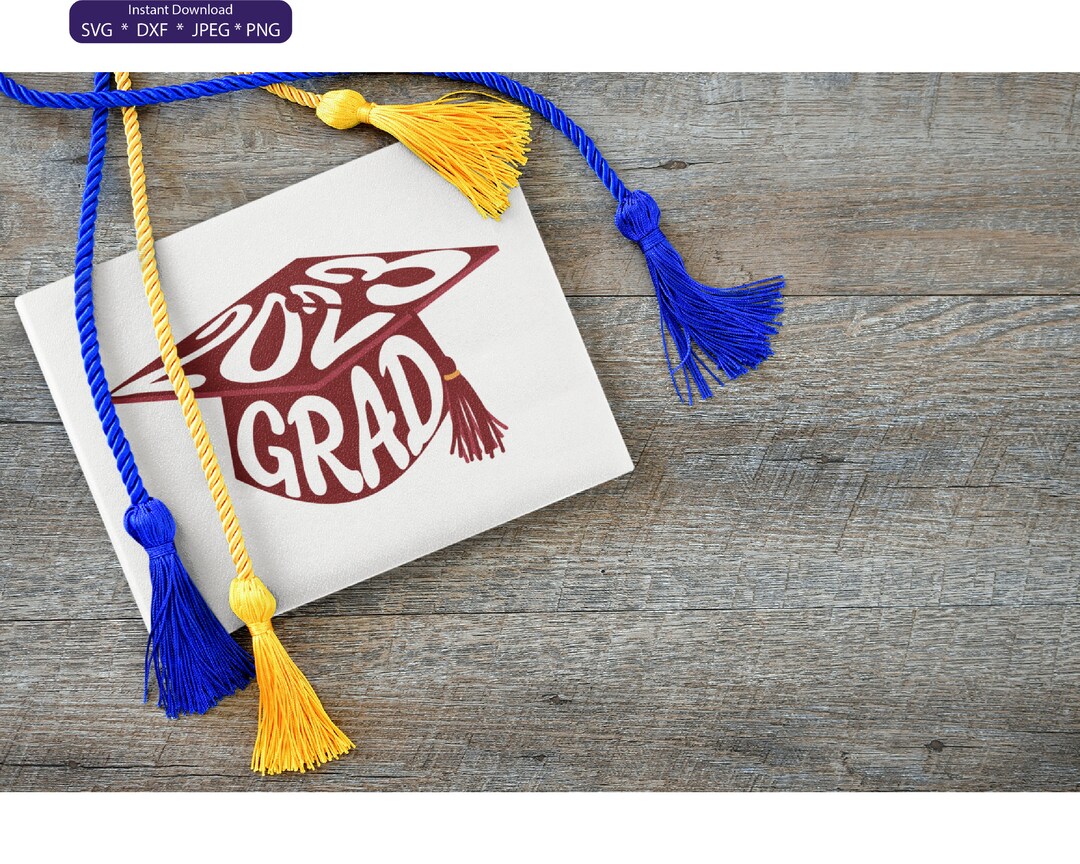 Celebrate With Style Red and White 2023 Graduation Cap and Tassel Grad ...