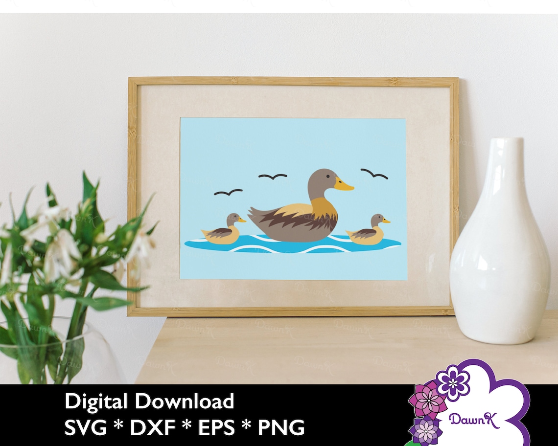Duck Family SVG Bird Svg, Duck Clip Art, Duck Png, Duck Cut File, Duck ...