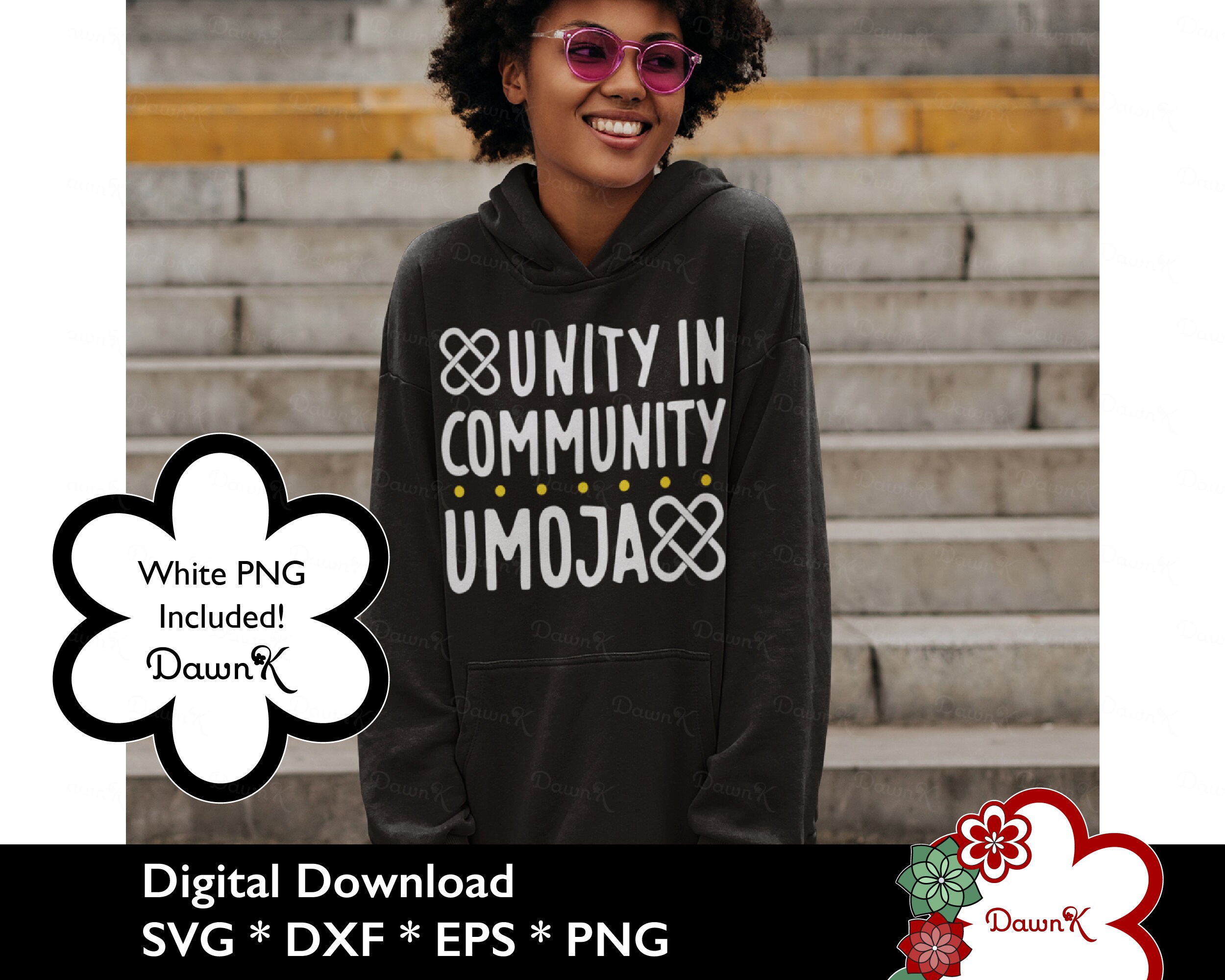 Unity in Community Umoja SVG African Symbols SVG African American ...