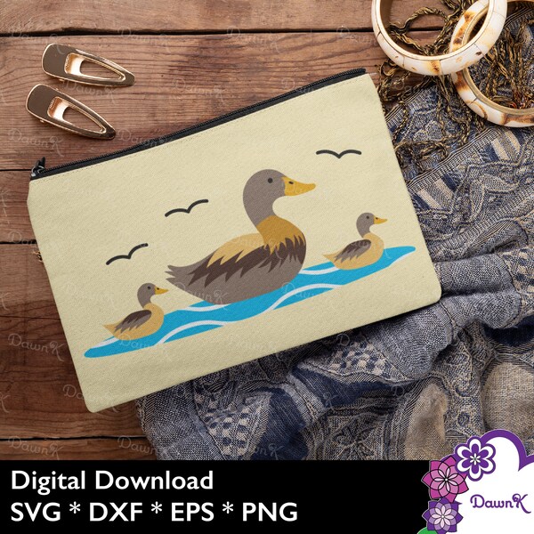Duck Family SVG Bird Svg, Duck Clip Art, Duck Png, Duck Cut File, Duck ...