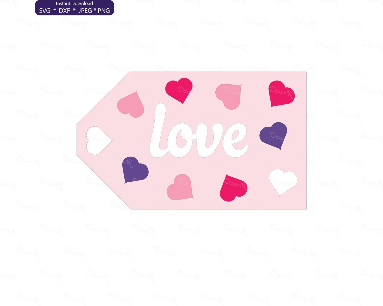 Love Gift Tag Svg, Love Svg, Gift Tag Svg, Heart Svg, Valentine Svg ...