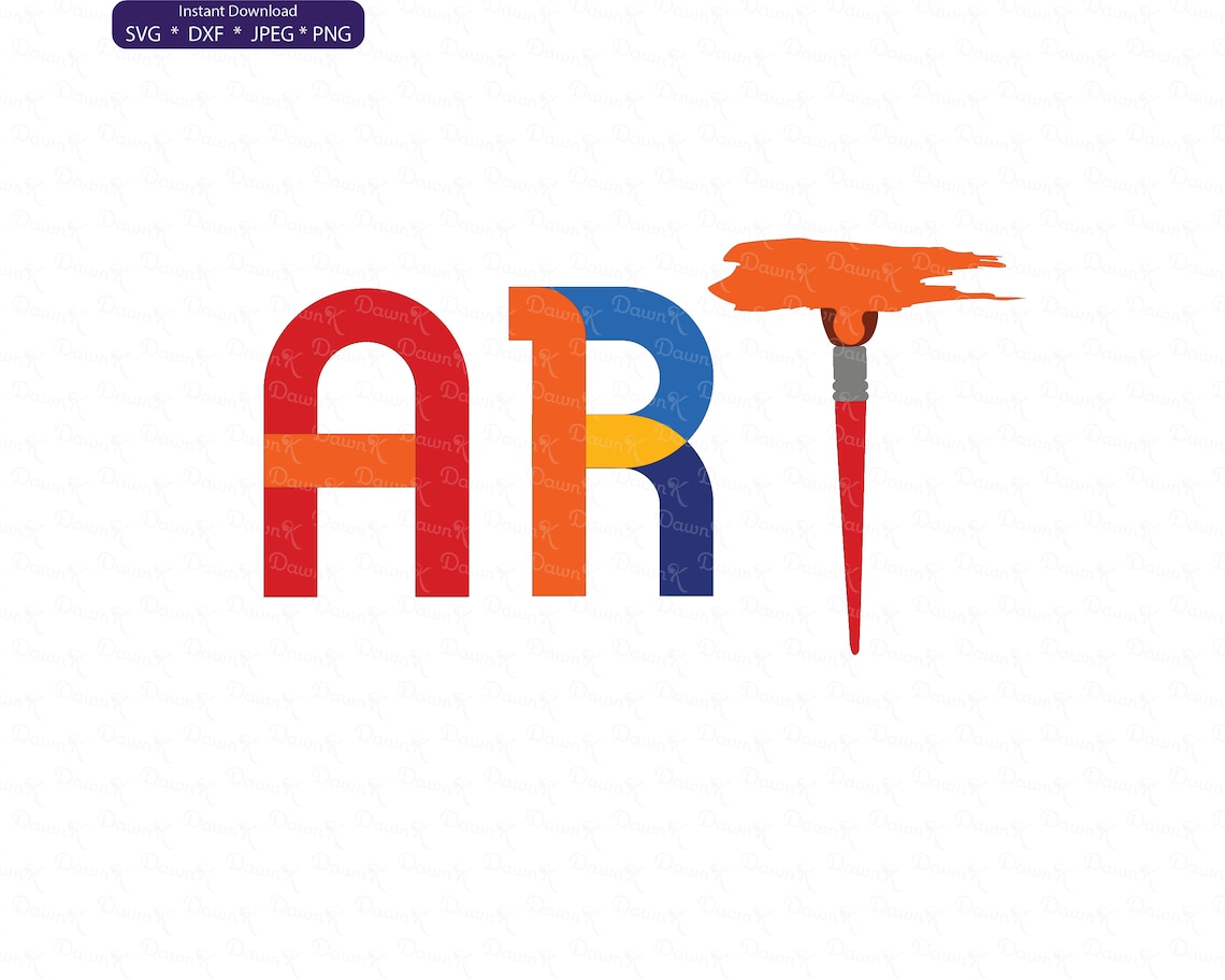 Art Svg Art Clipart Artist Svg Colorful Svg Paintbrush - Etsy