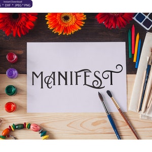 Manifest Svg, Mood Board Svg, Vision Board Svg, SVG, DXF, Jpg, Png ...