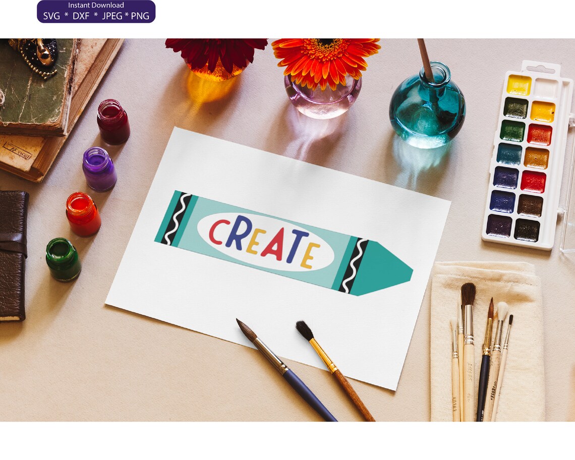 Create Svg, Crayon Svg, Teal Svg Crayon, Blue Crayon Svg, Artist, Draw ...