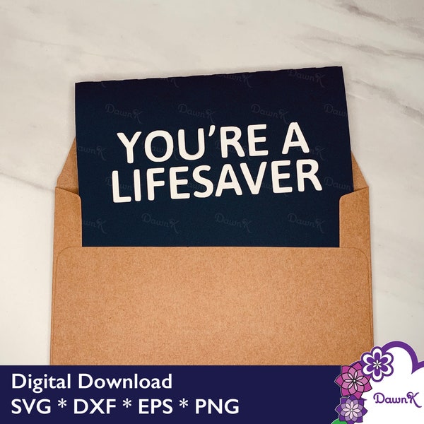 Lifesaver Thank You Svg - Etsy