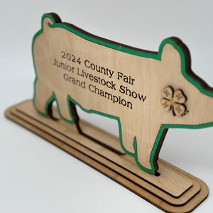 Market Barrow Hog Pig Show Award for Livestock Show Expo 4H Trophy - Etsy