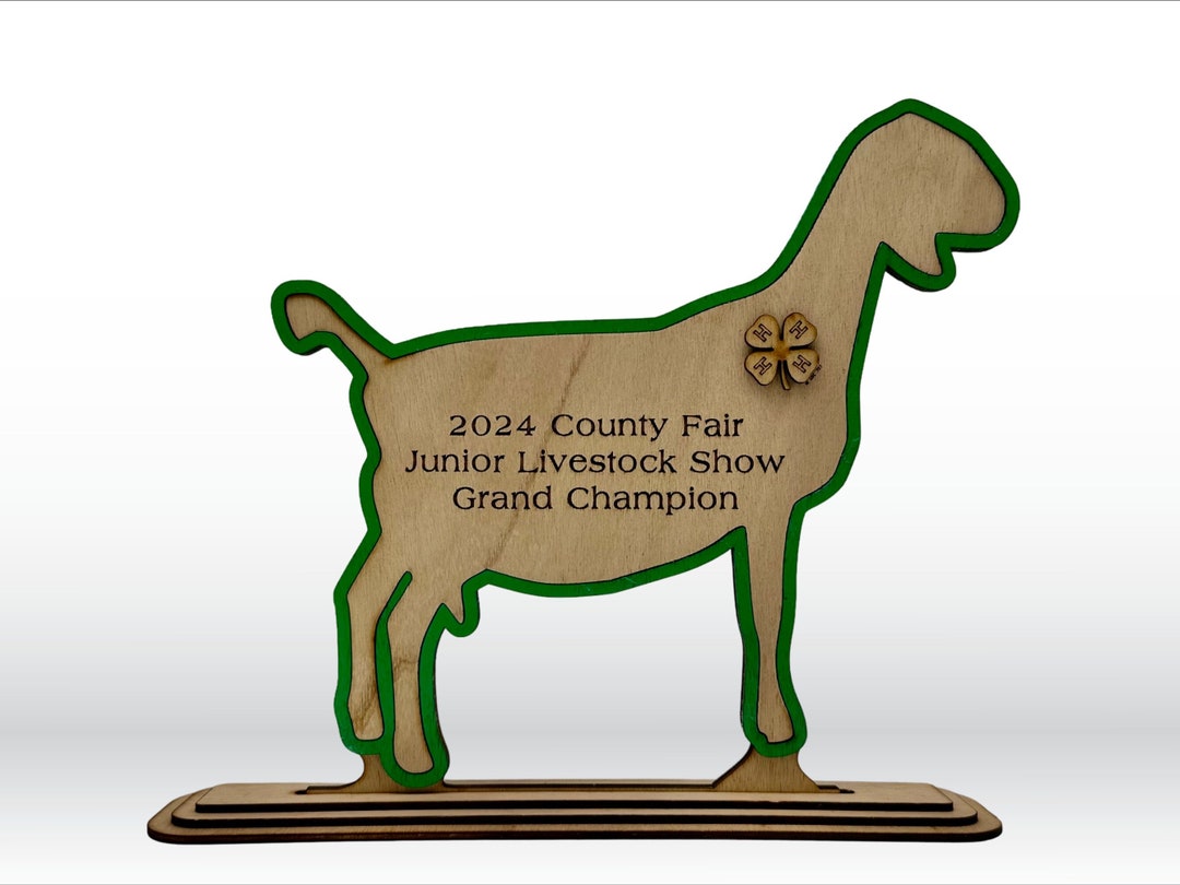 Nubian Dairy Goat Show Award for Junior Livestock Show Expo 4H 4-H ...